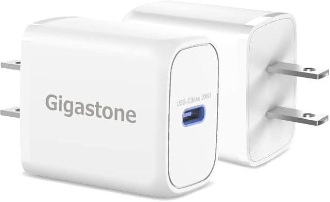 Gigastone 20W USB C Charger 2-Pack Power Essential PD3.0 Fast Charger ...