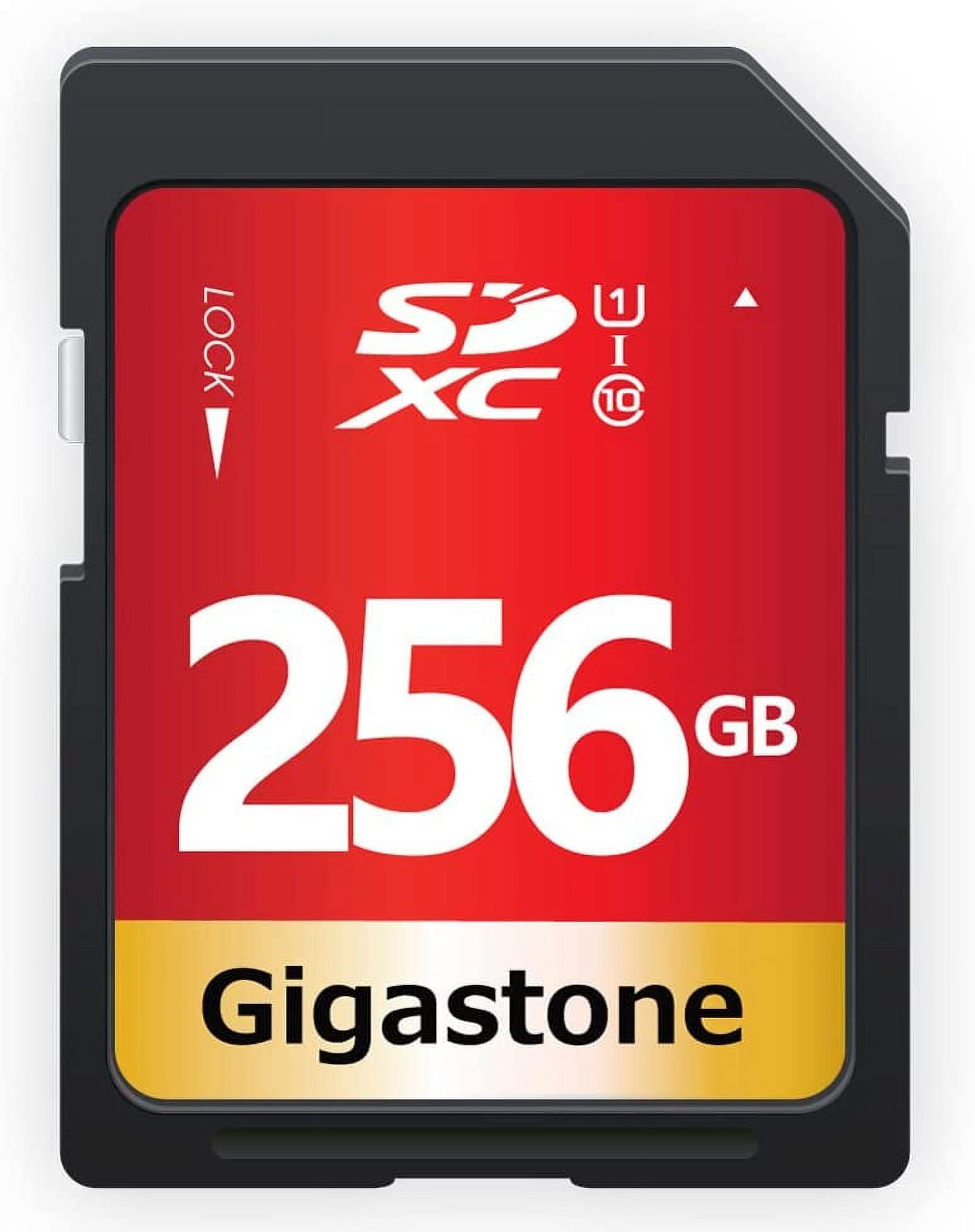 Gigastone 256GB SDXC UHS-I U1 Class 10 Flash Memory Card - Walmart.com