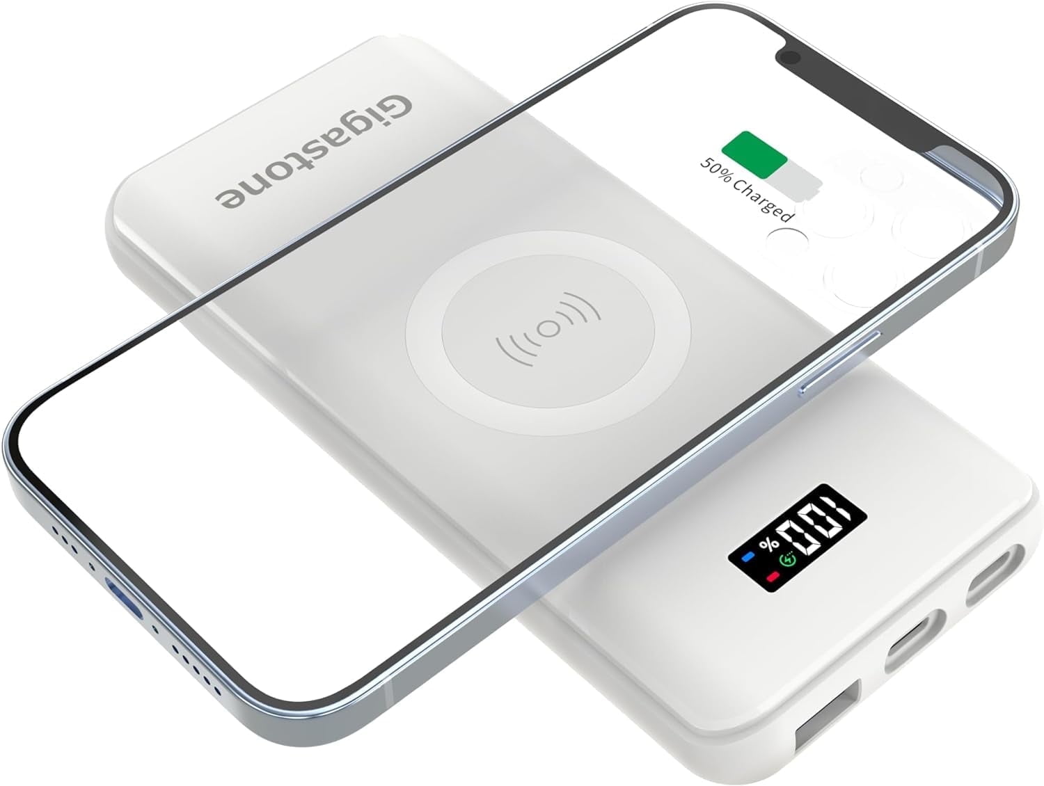 Gigastone 2in1 Power Bank 10000mAh Battery Pack, 20W Fast Charging with ...