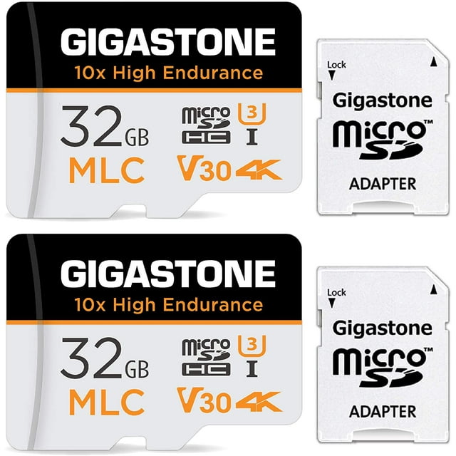 Gigastone 32GB MLC Micro SD Memory Card, 10x High Endurance 4K Video ...