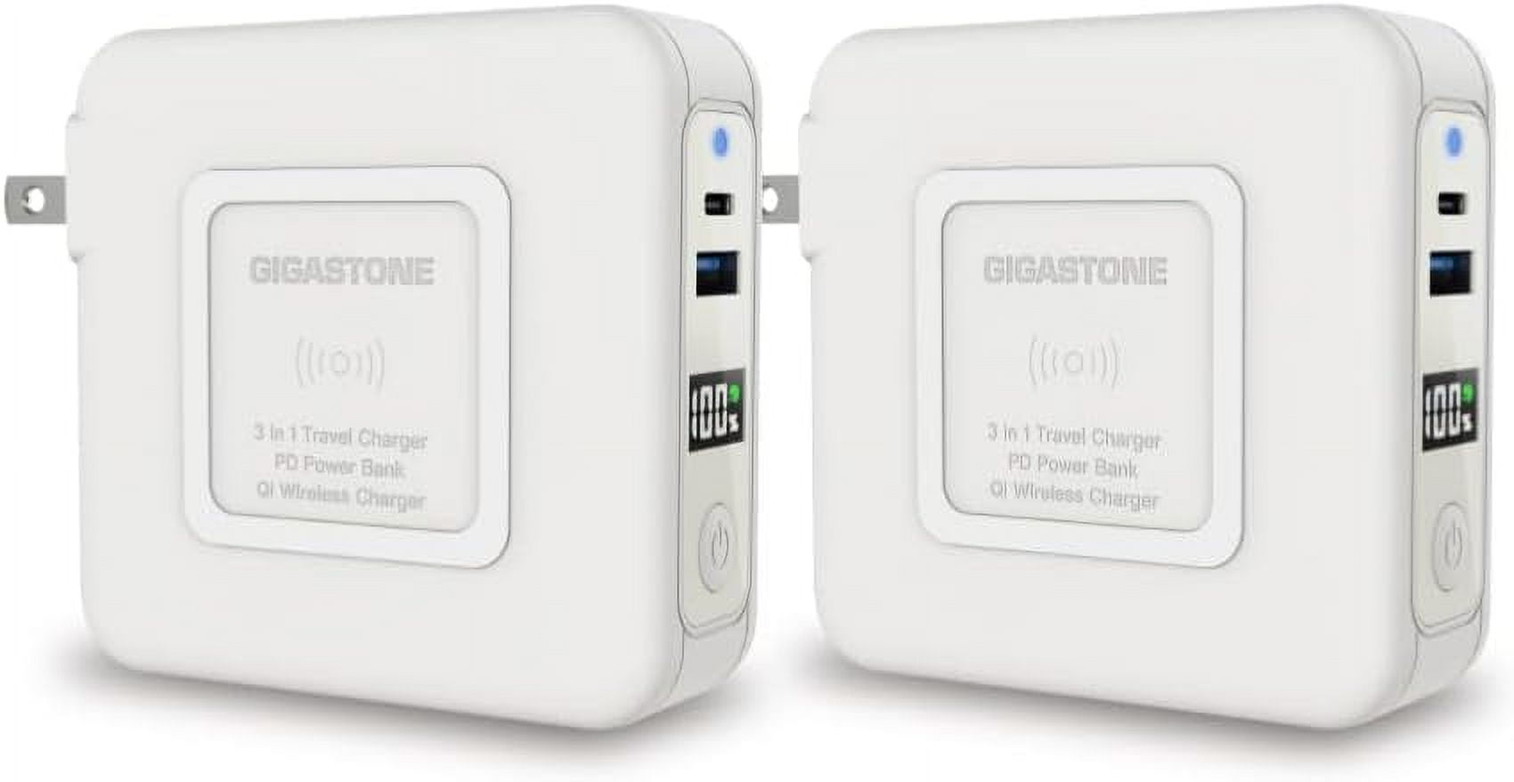 Gigastone 4-in-1 Qi Wireless Portable Charger, 10000mAh Power Bank ...