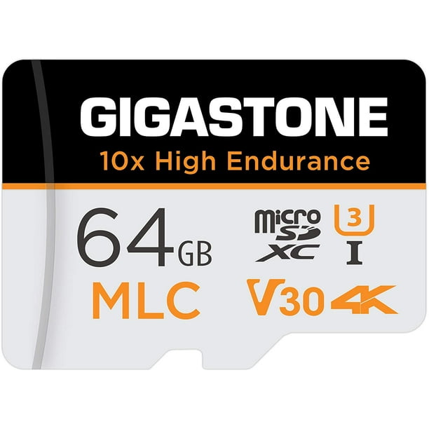 Gigastone 64GB MLC Micro SD Card, 10x High Endurance (MLC) 4K Video ...