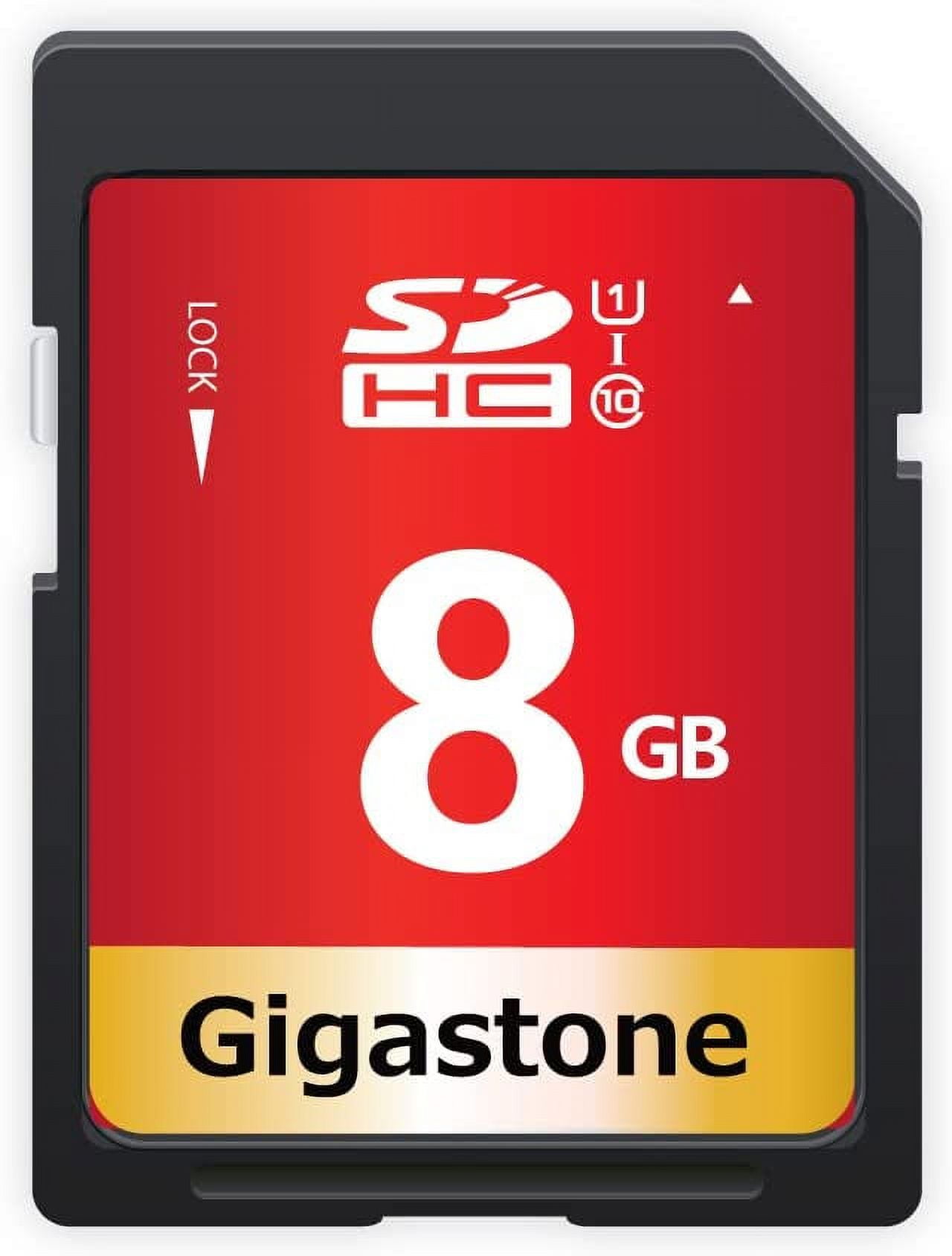 Gigastone 8GB DSLR SD Card UHS-I U1 Class 10 for Canon Nikon Sony ...
