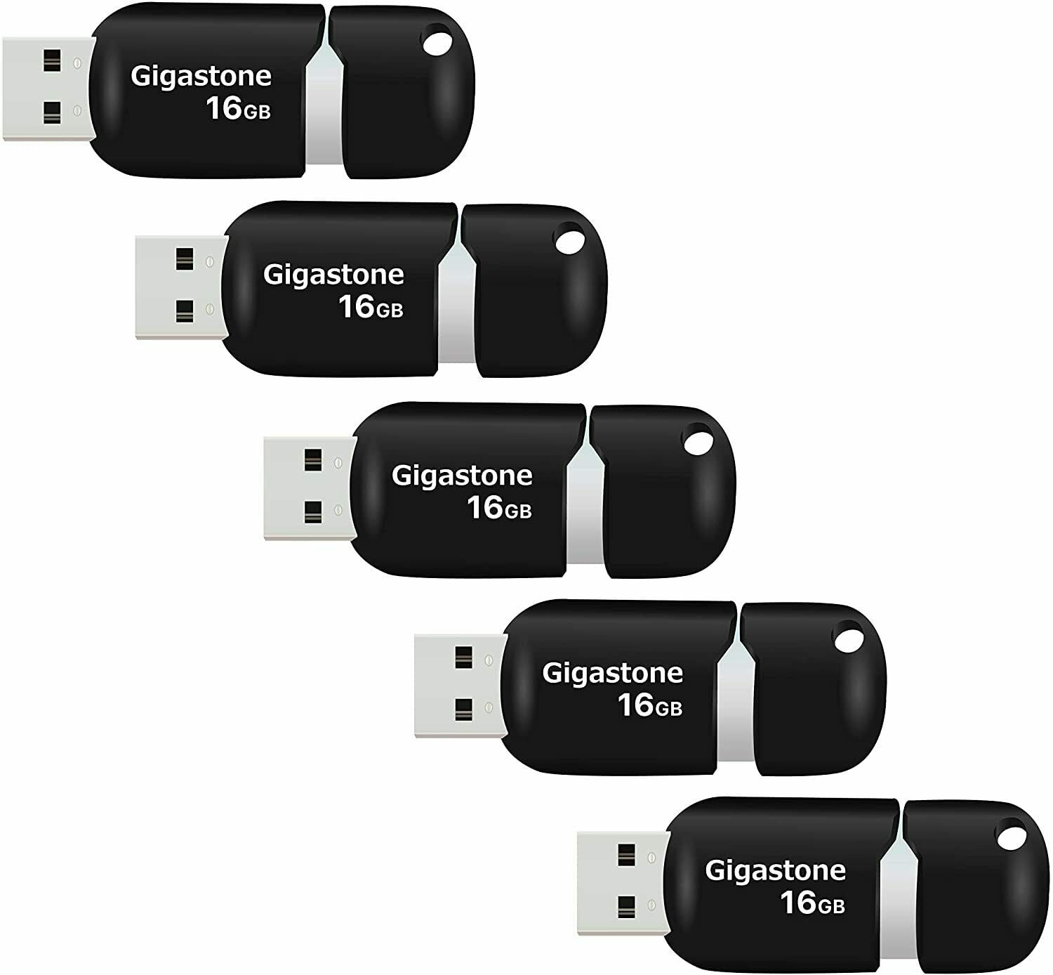 Gigastone V10 16GB USB 2.0 Flash Drive, Capless Retractable Design Pen ...