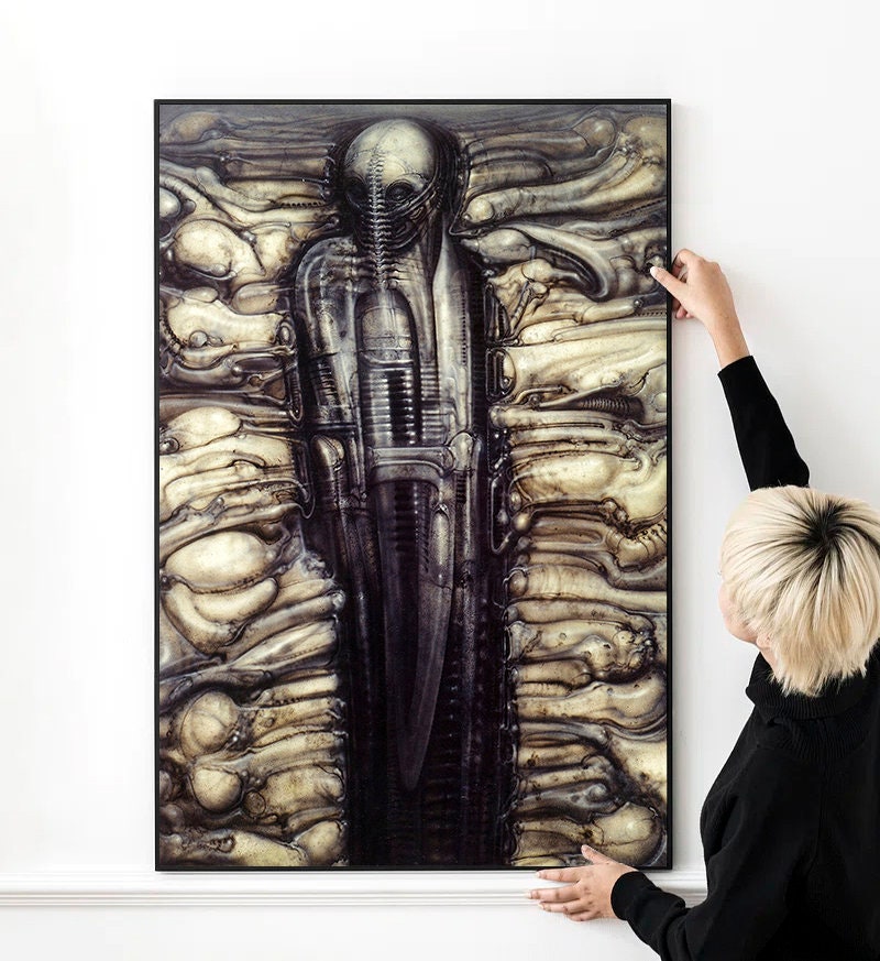 Giger Unique Artwork Alien Xenomorph Biomechanical Universe Poster High ...