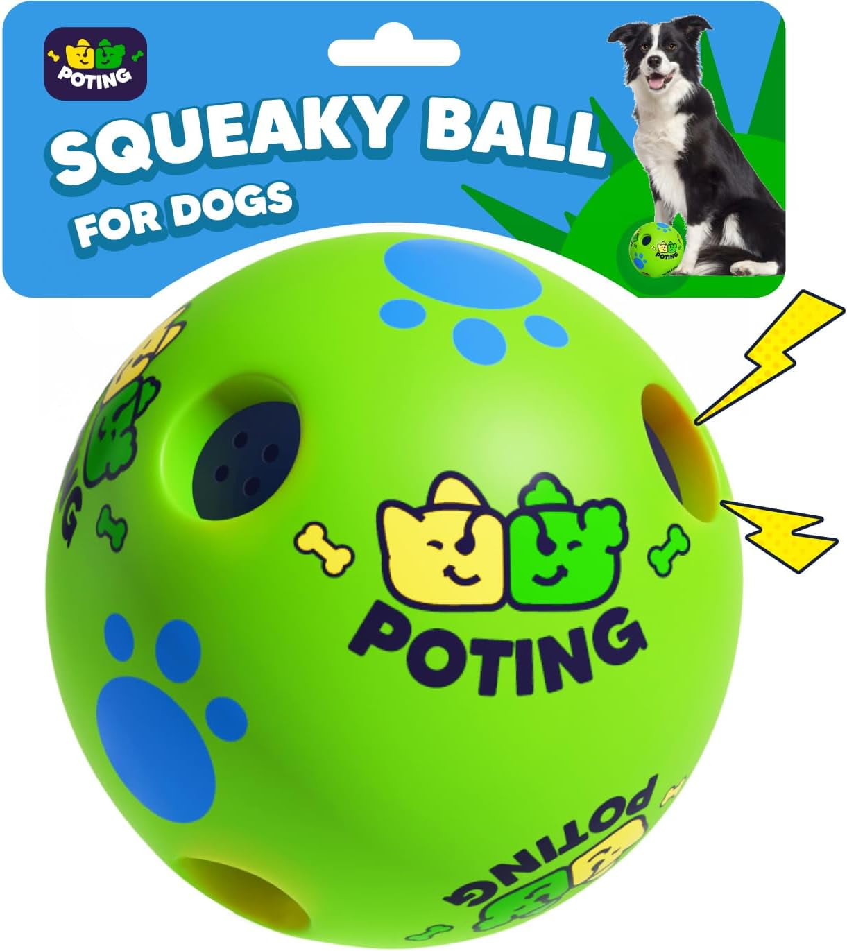 Giggle Ball for Dogs, Interactive Dog Toys, Funny Giggle Sound Toy Ball ...