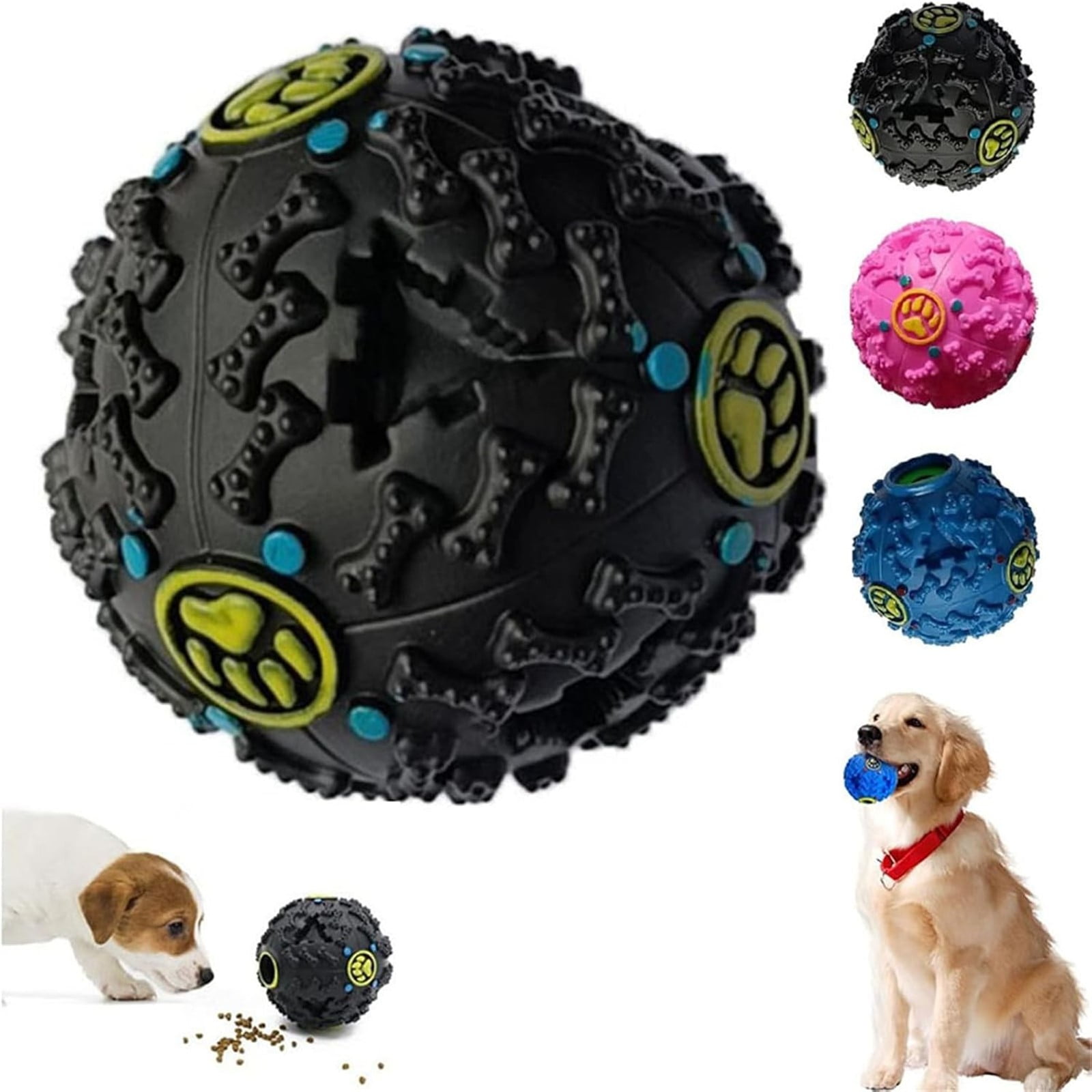 Giggle Ball for Dogs Vetlora Dog Ball 3 Pcs 3 Inch Pawpaw Ball Toy for ...