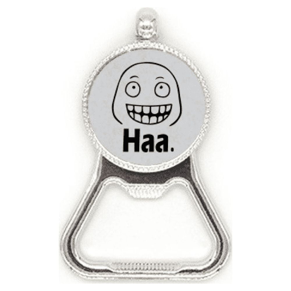Giggle Haha Happy Chat Face Cartoon Metal Beer Bottle Cap Opener Duty ...