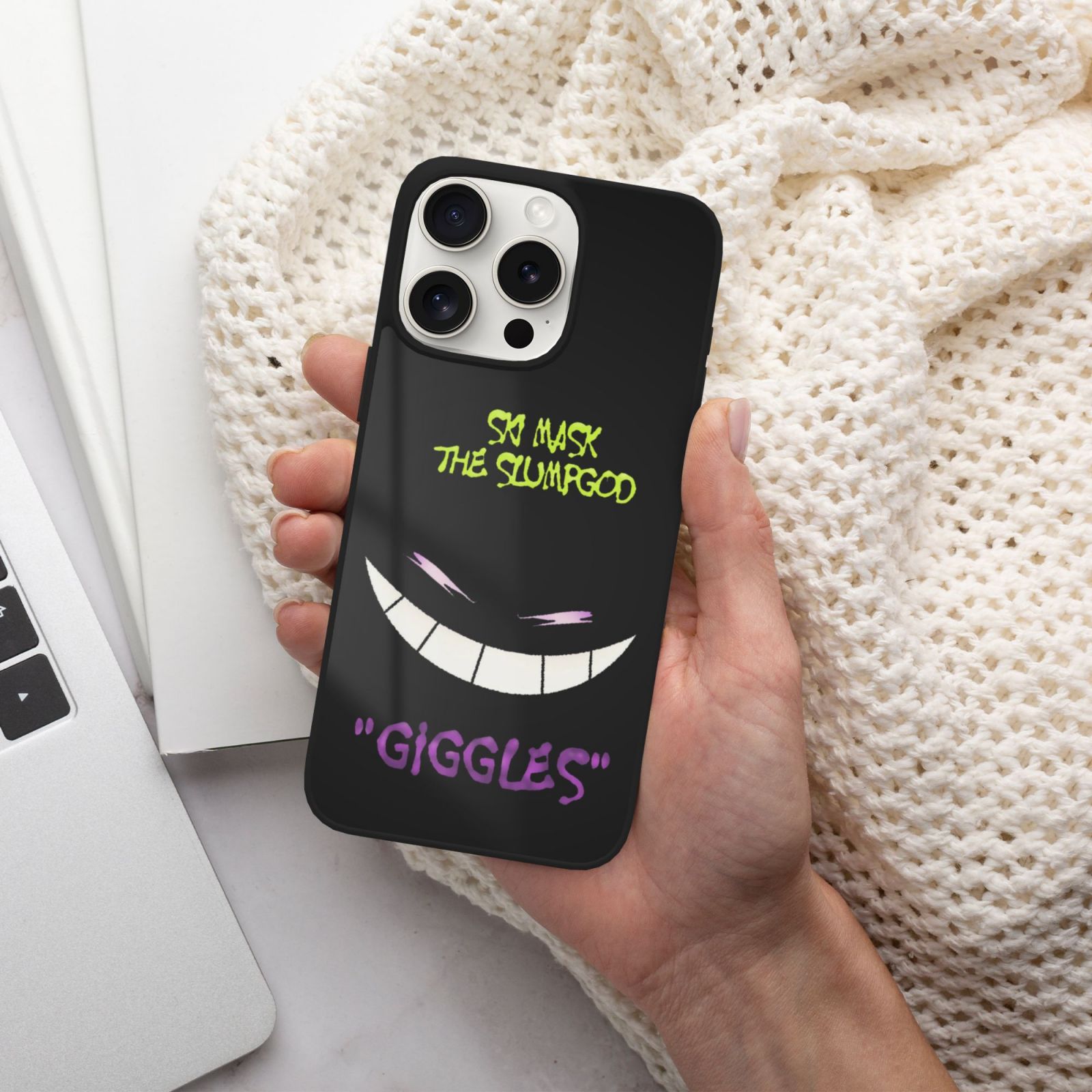 Giggle Ski Mask The Slump God Iphone 15 Pro Soft Glass Case Iphone 15 Pro Max Case Tpu Thickened ...