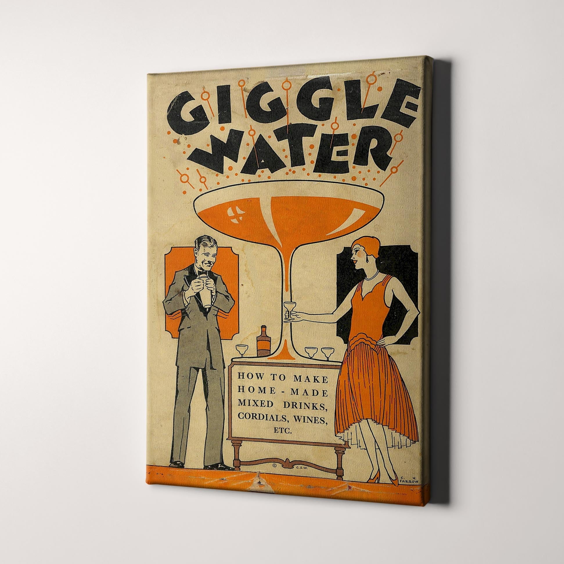 Giggle Water Vintage Advertising Canvas Wall Art Print - Walmart.com