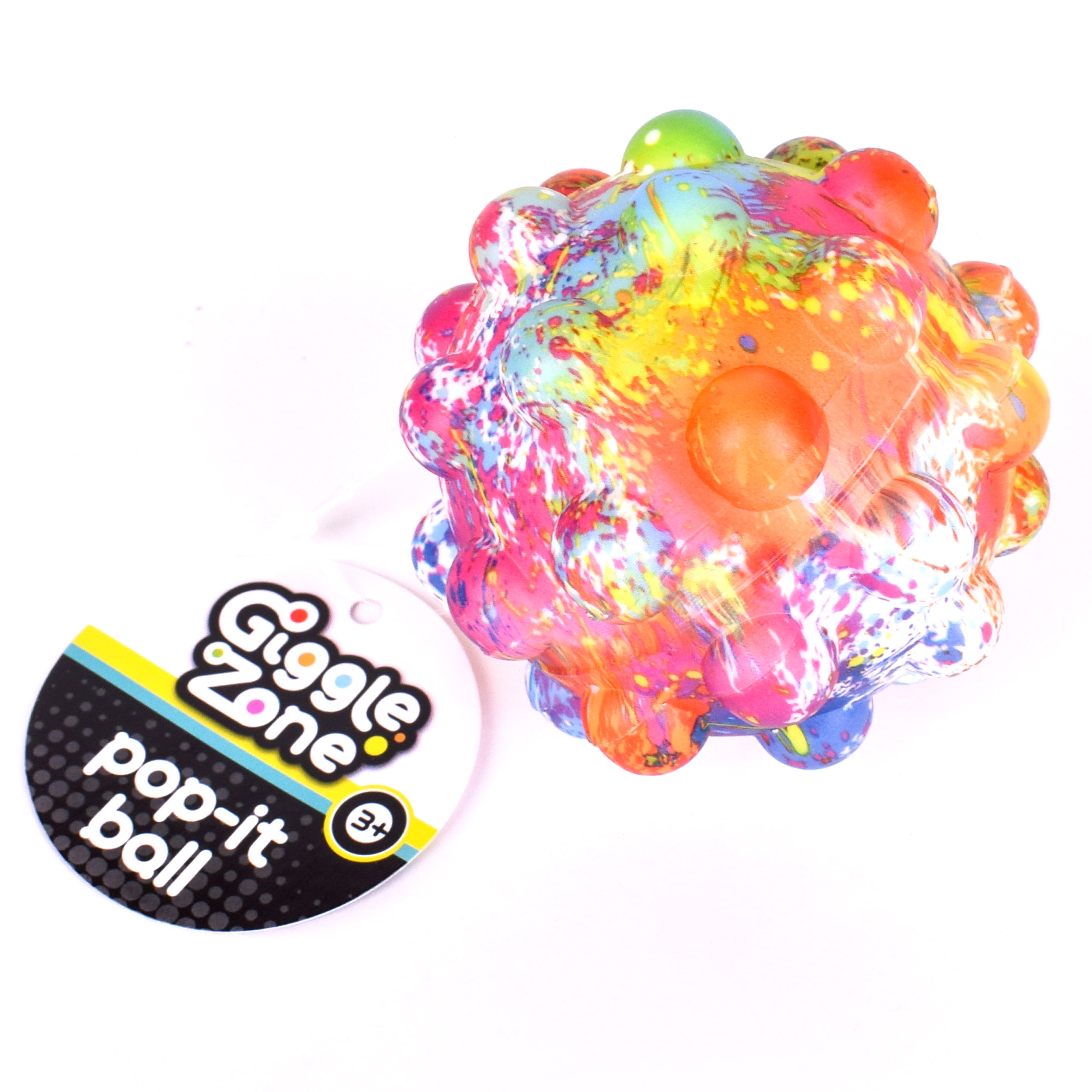 Giggle Zone Pop It Ball – Silicone Fidget Sensory Toy - Colors and ...