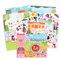 Giggles & Pebbles Educational Magic Sticker Pad Book for Kids ...