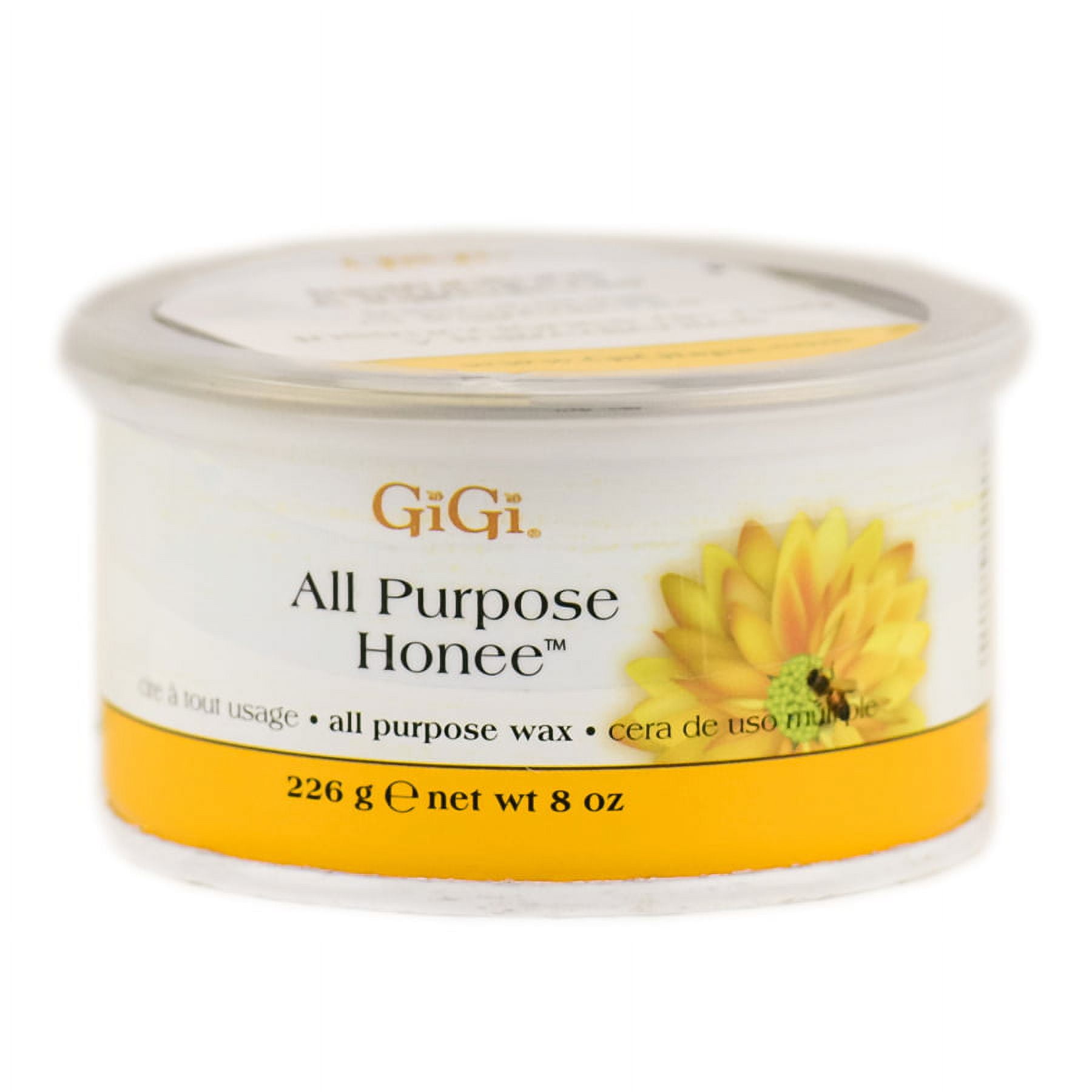 Gigi All Purpose Honee Wax - Original - 8 oz - Pack of 1 with Sleek ...