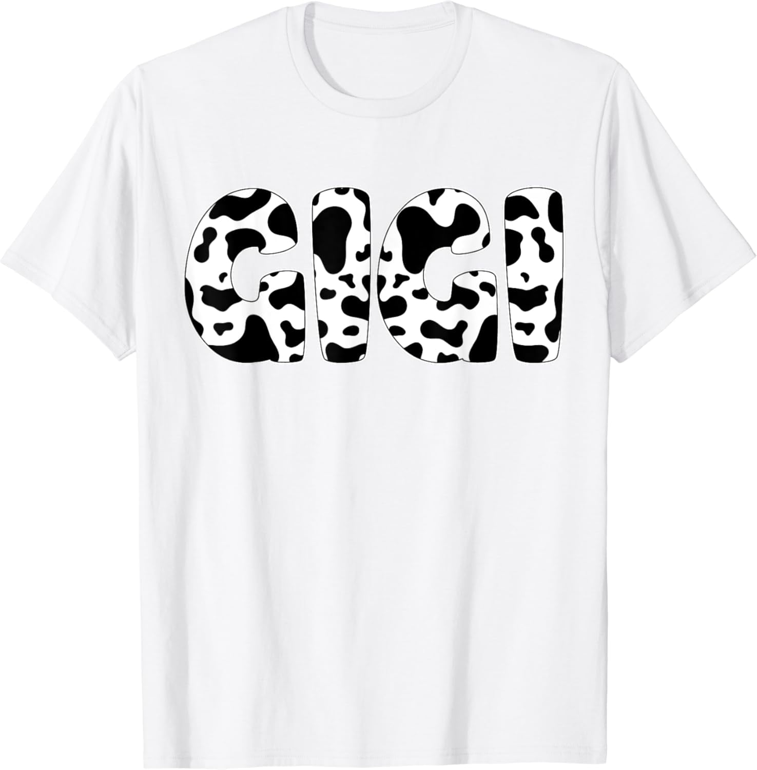 Gigi Cow Print Cow Pattern T-Shirt - Walmart.com