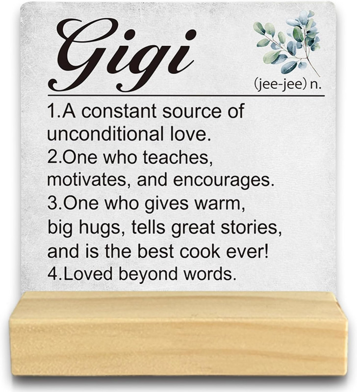 Gigi Gifts For Grandma Desk Decor, Grandma Gifts Wood Table Signs ...