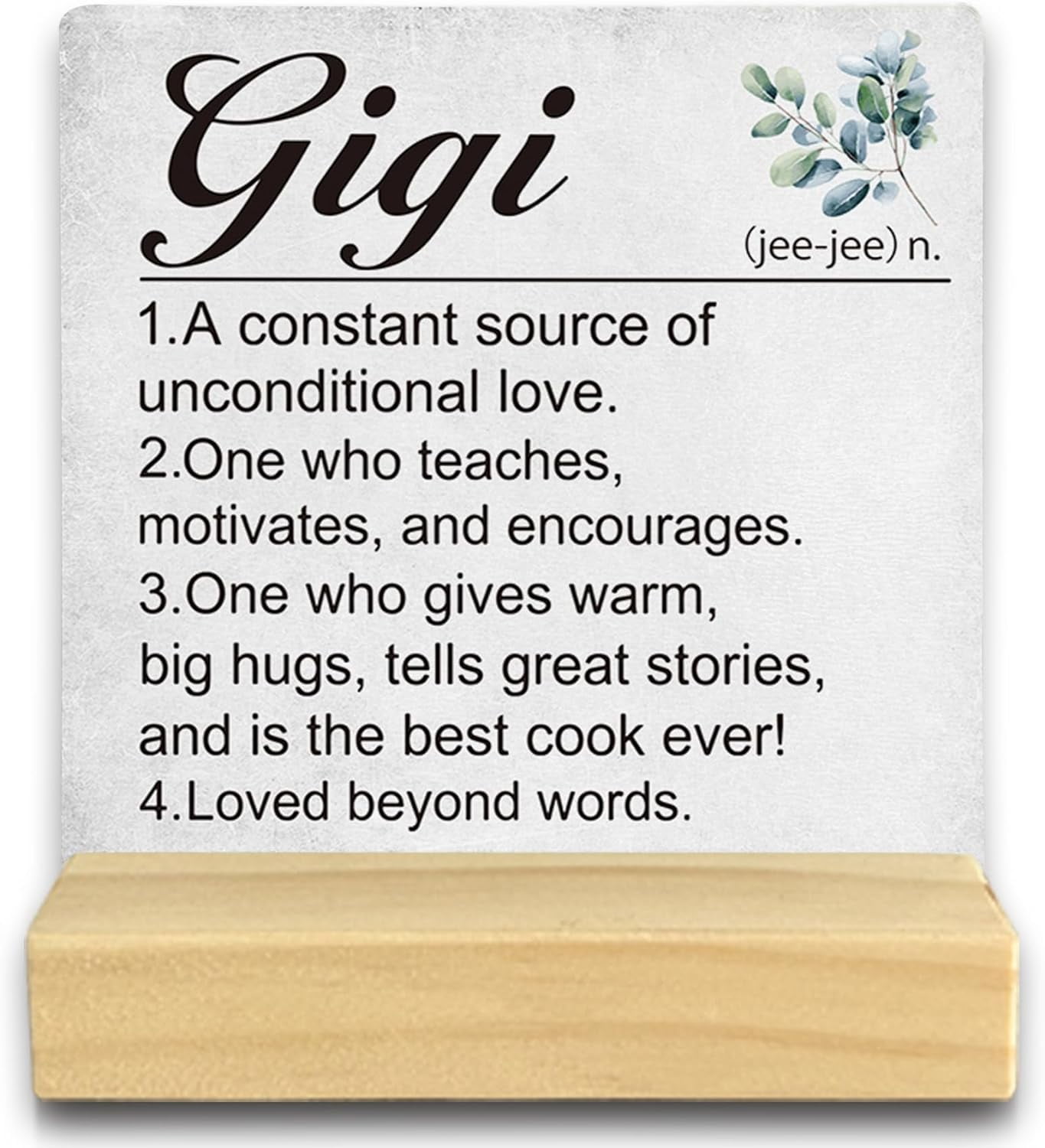 Gigi Gifts for Grandma Desk Decor, Grandma Gifts Wood Table Signs ...
