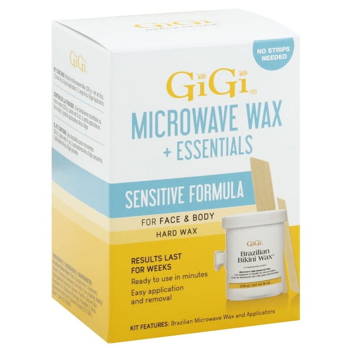 GiGi Brazilian Microwave Hair Removal Wax with Applicators - Walmart.com
