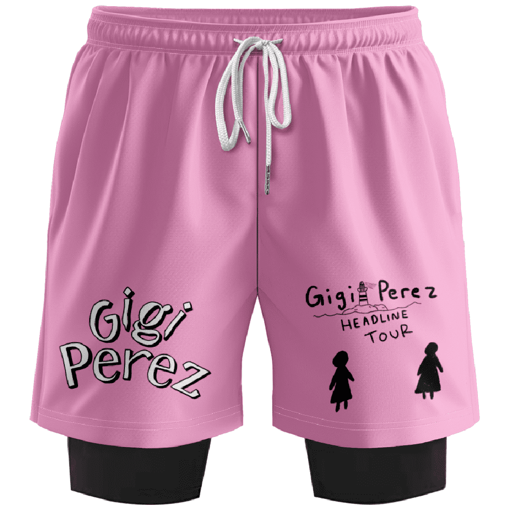 Gigi Perez Headline Tour Shorts Women Men 2 in 1 SweatShorts Fashion ...