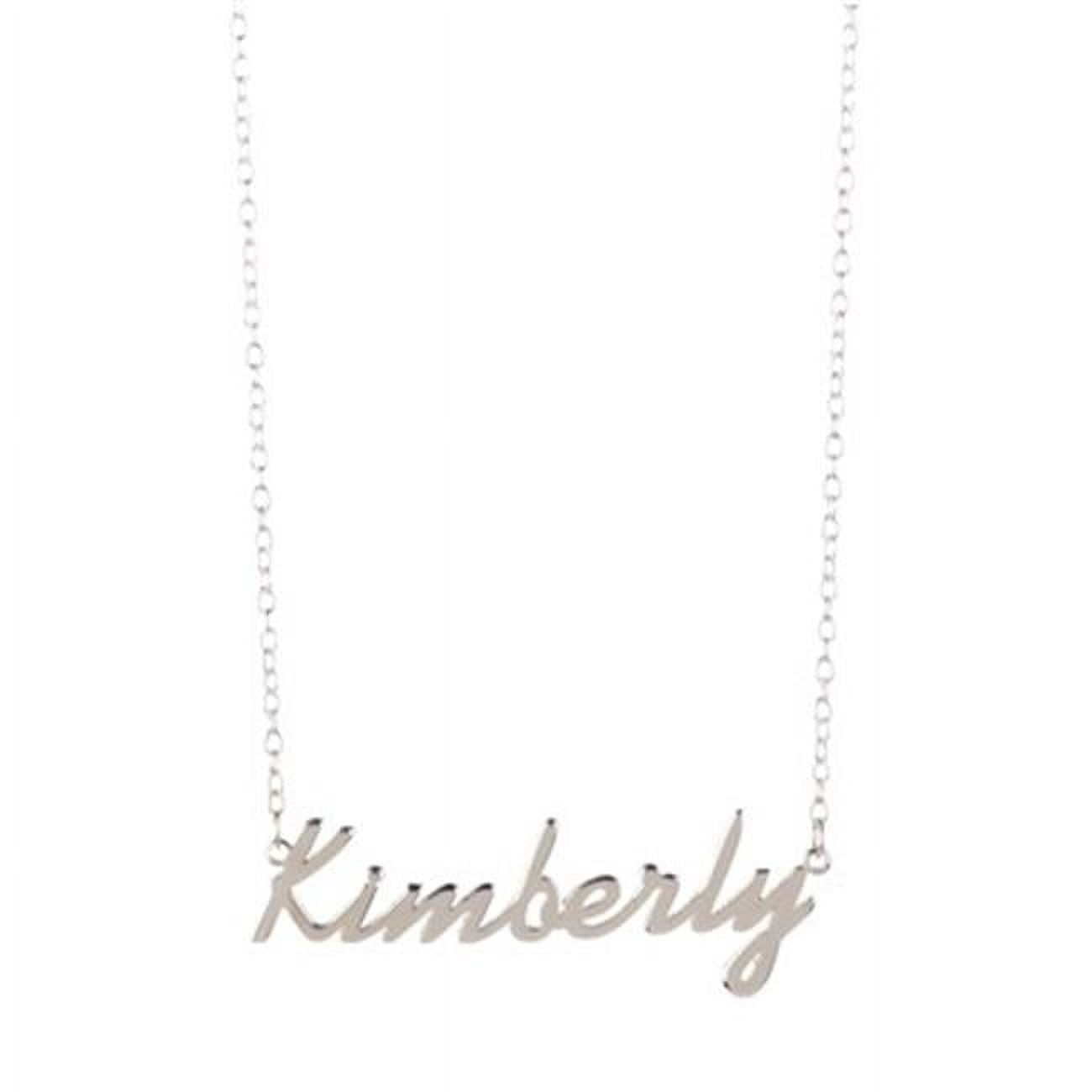 Gigi and Leela SP328 Sterling Silver Necklace - Kimberly Nameplate ...