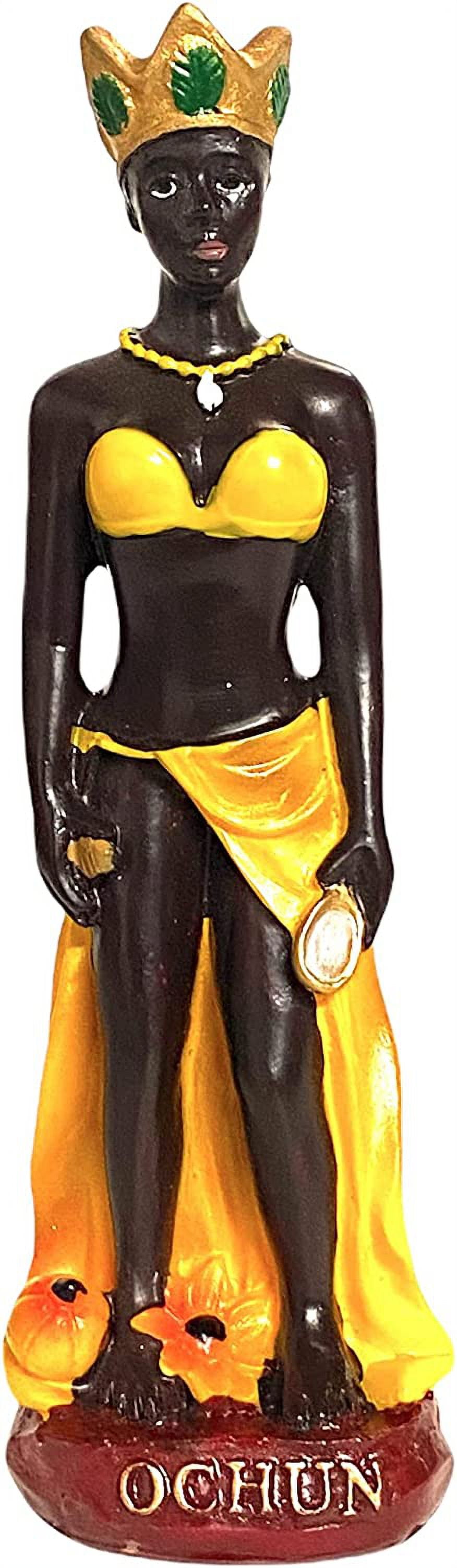 Gigi's Classy Kids 5in Inch Orisha Oshun Statue Ochun Sculpture Santeria Yoruba African Goddess ...