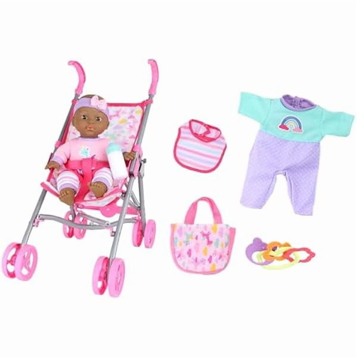 Gigo Dream Collection 12" Baby Doll Care Gift Set with Stroller ...