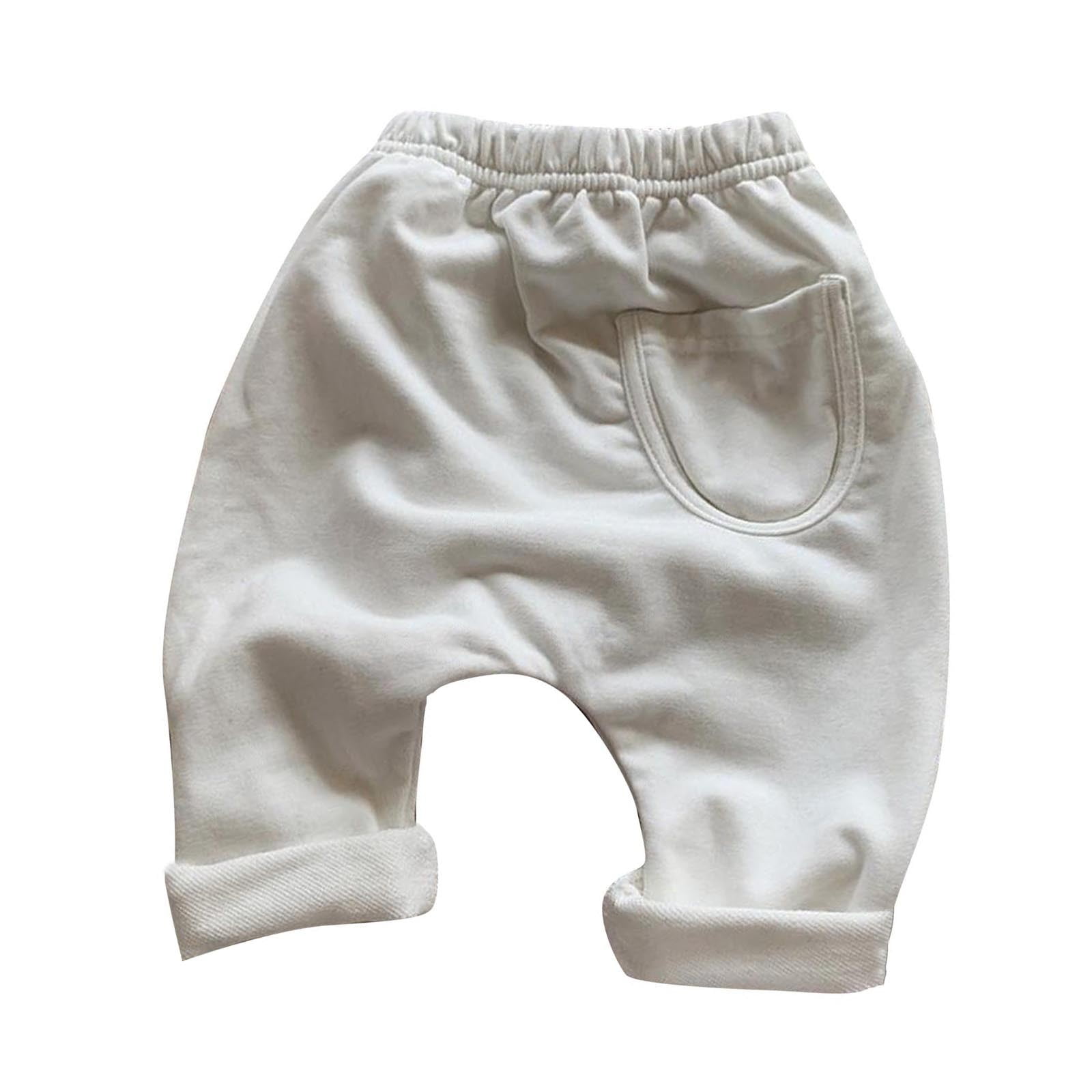 GigrtiJin 0 Months-2 Years Preemie Baby Cotton Sweatpants Solid Color ...