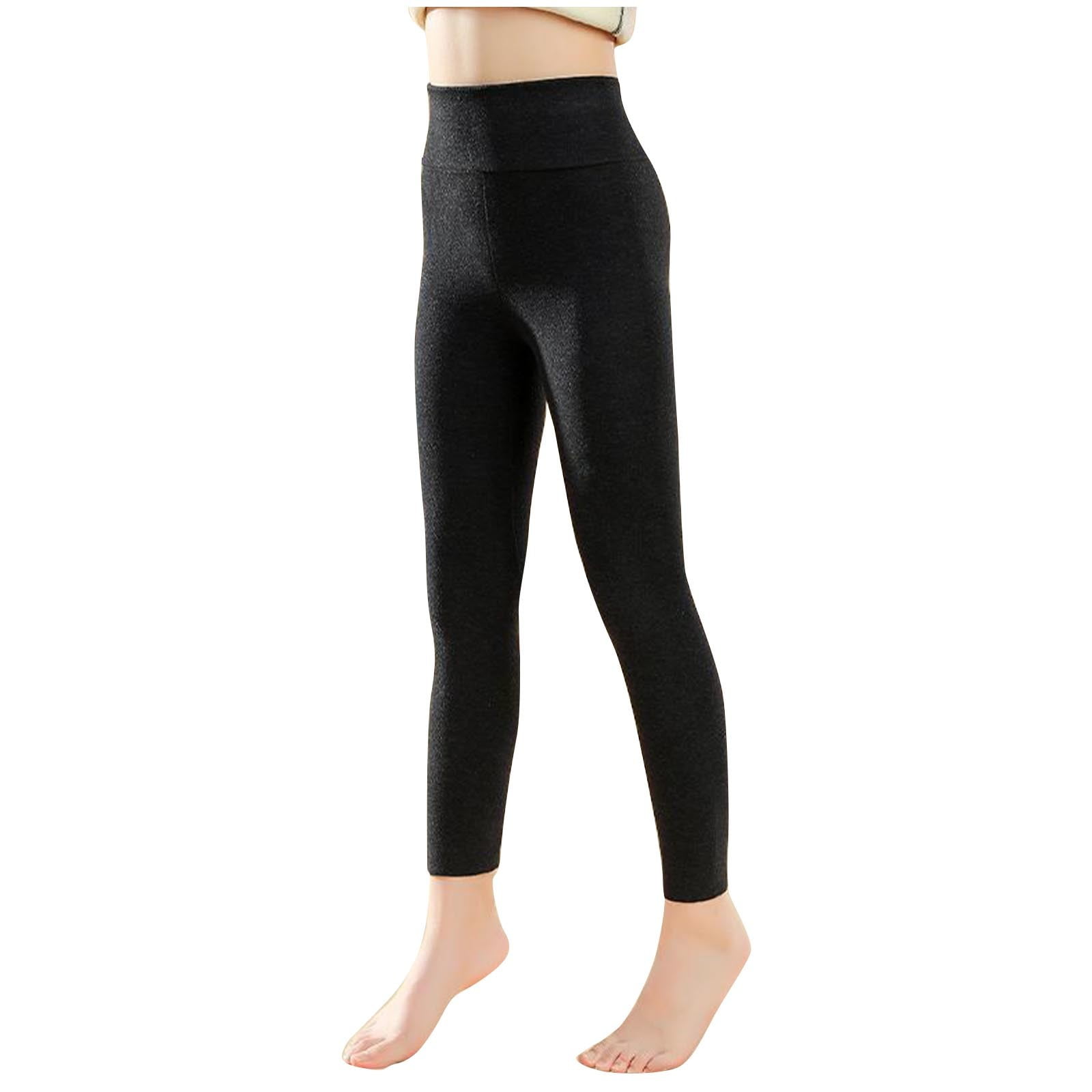 GigrtiJin Cotton Yoga Pants for Big Girls Teens Solid Color High ...