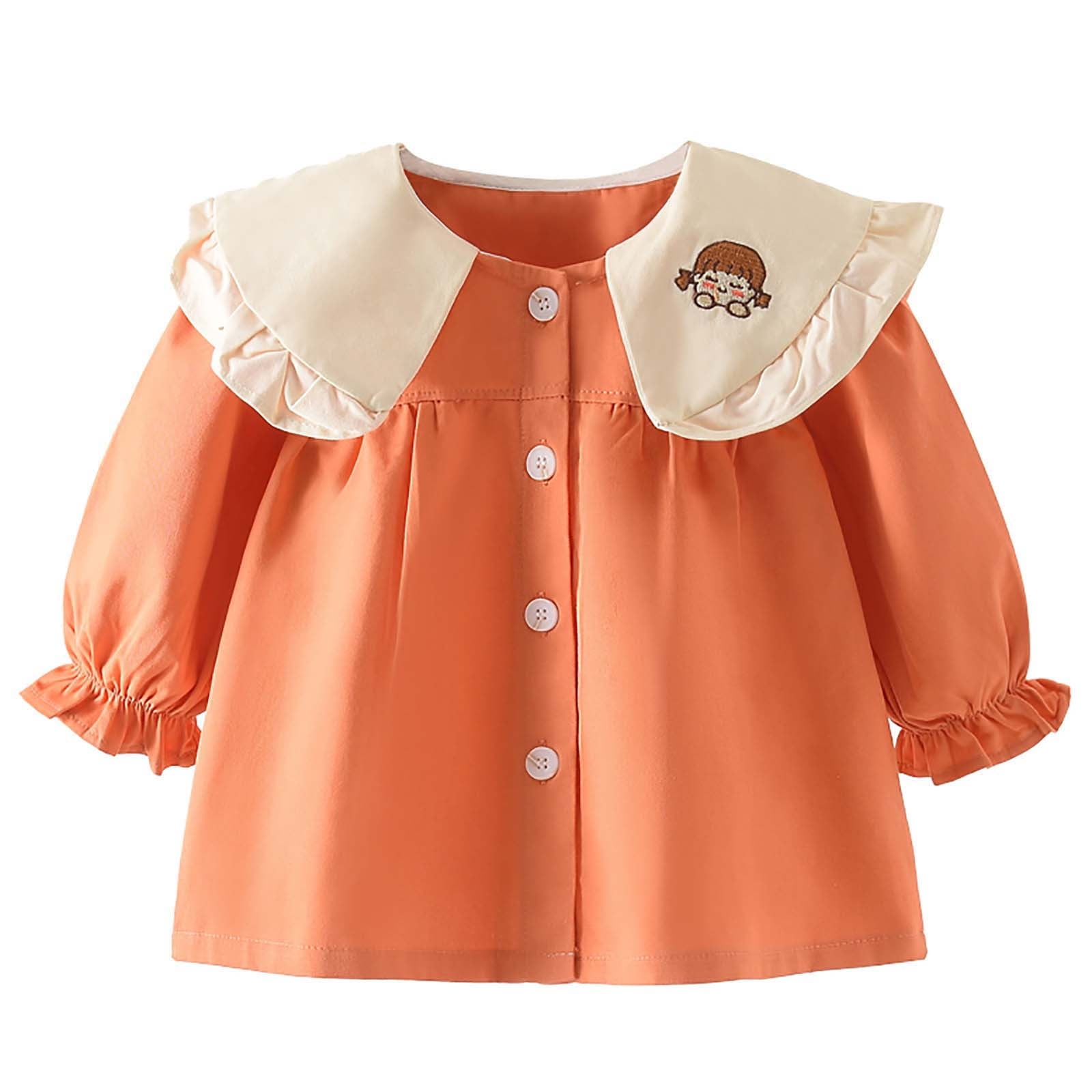 GigrtiJin Toddler Baby Girl Fall Tops Kids Casual Long Sleeve Cloak ...