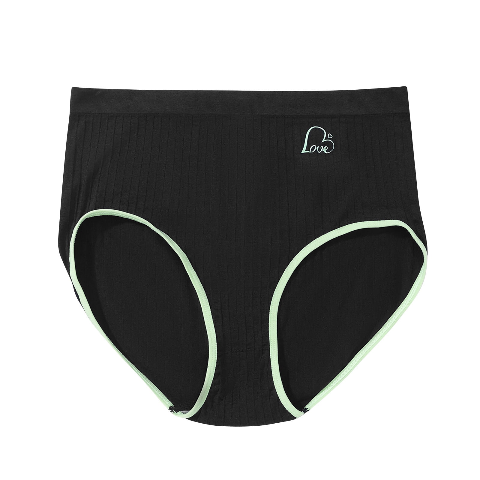 GigrtiJin Womens Plus Size High Waisted Underwear Seamless Pit Striped ...