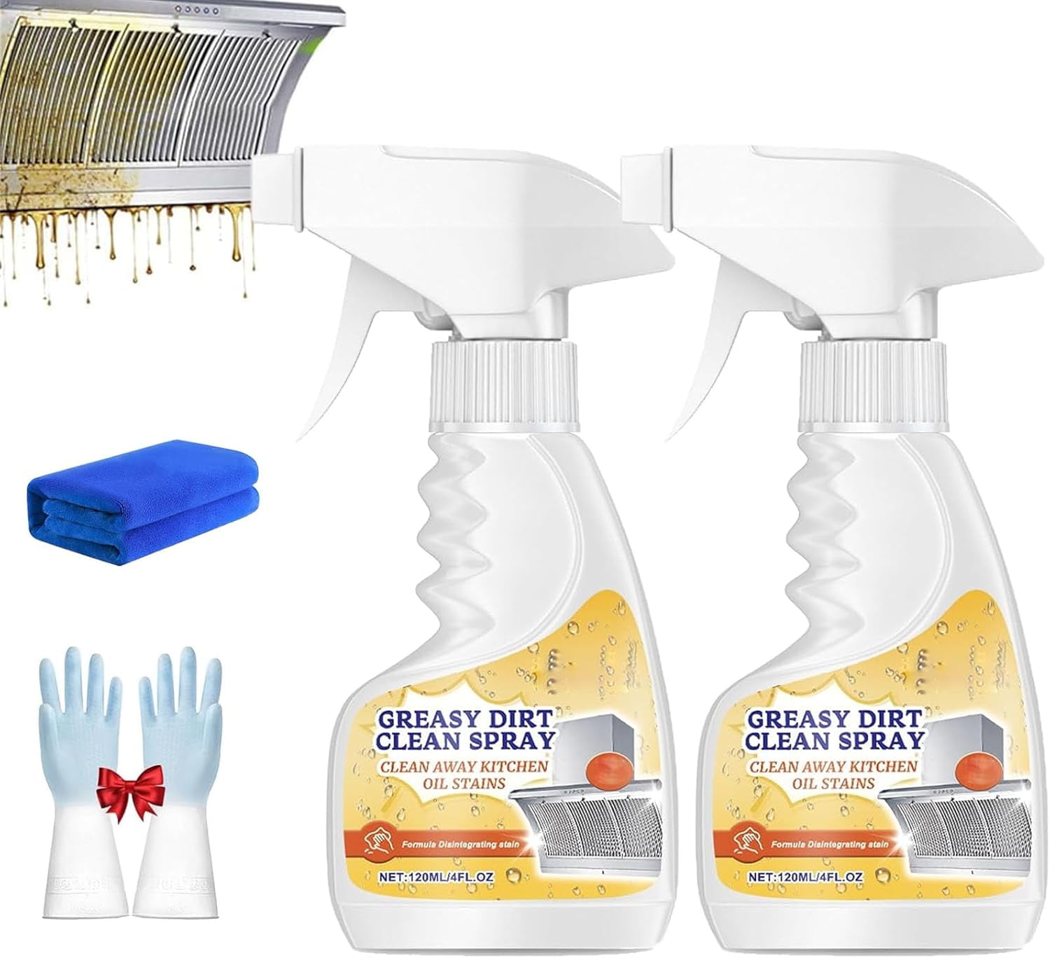 Gihens Heavy Oil Cleaner, Gihens Multi Purpose, Multi-purpose Kitchen Heavy Oil Cleaner, with ...