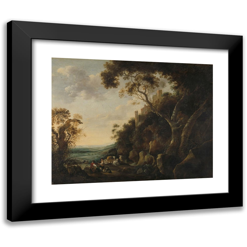 Gijsbert Gillisz. de Hondecoeter 14x12 Black Modern Framed Museum Art ...