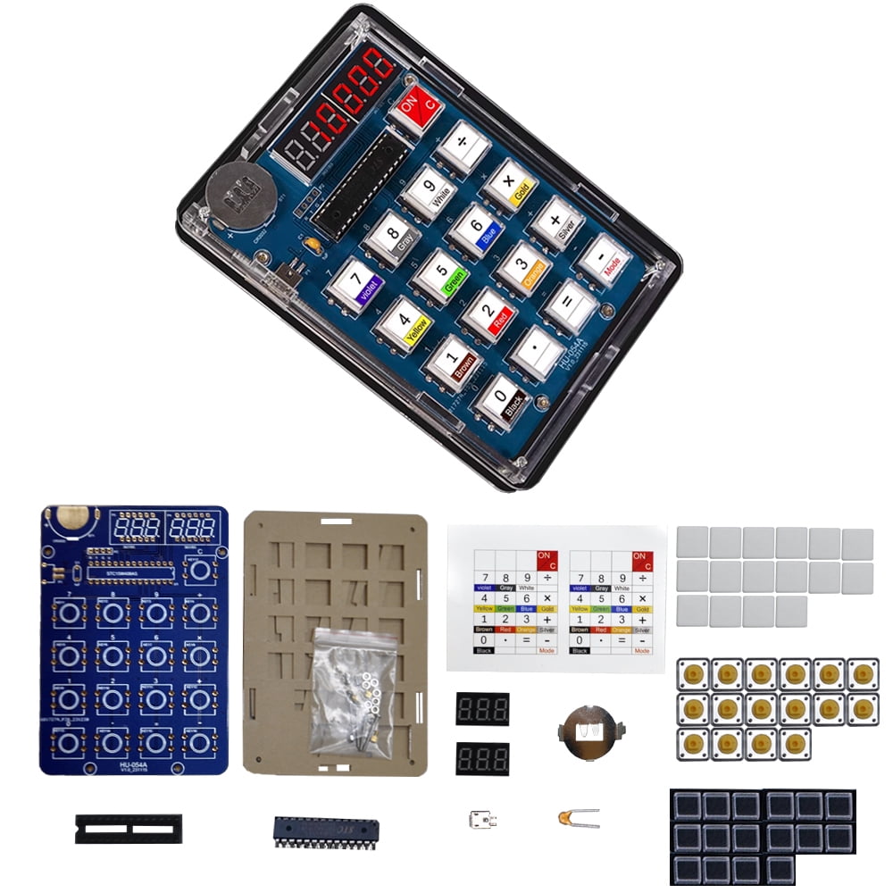 Gikfun 6-Bit DIY Calculator Kit Soldering Practice Kit Desktop ...