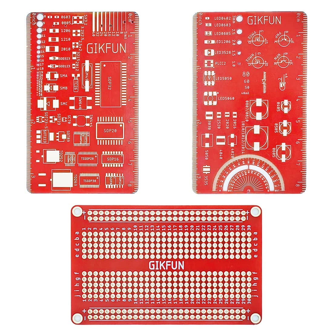 Gikfun Multifunctional Circuit PCB Ruler Ruler - Measuring Tool for ...