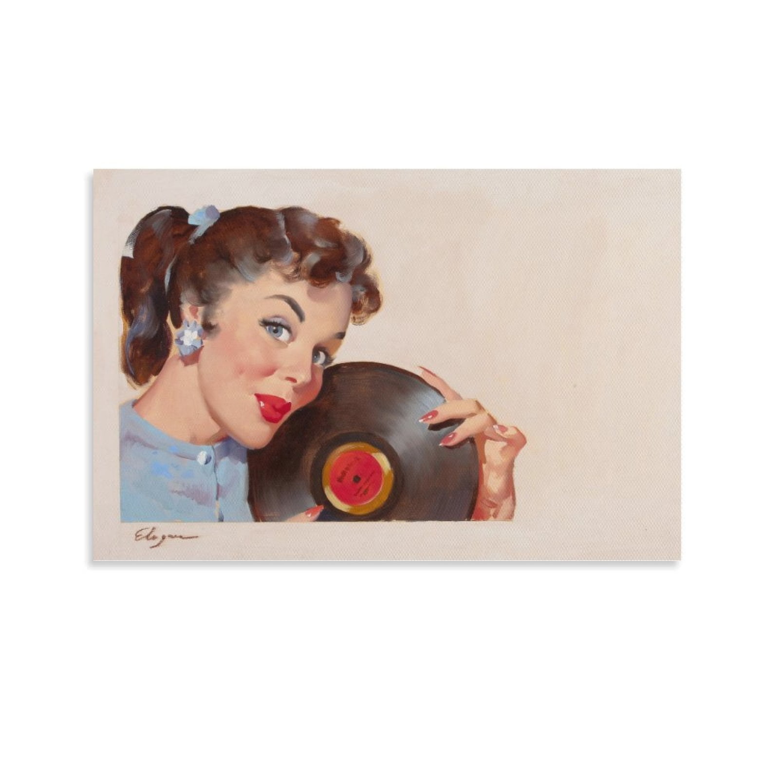 Gil Elvgren Vintage 1950s Pi-n-Up Girl Sexy Illustration Print (103 ...