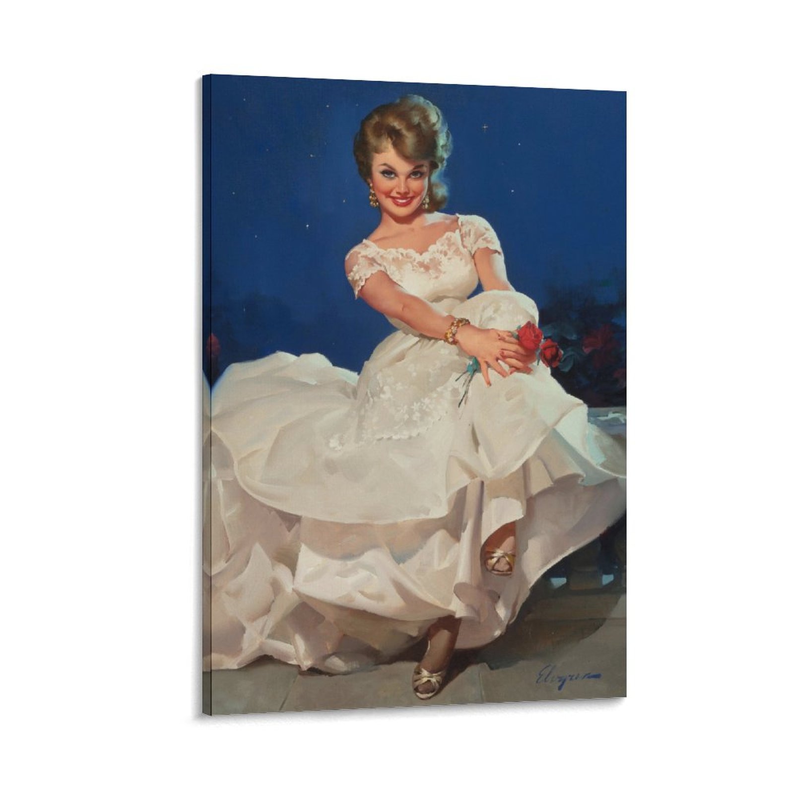 Gil Elvgren Vintage 1950s Pi-n-Up Girl Sexy Illustration Print (121 ...