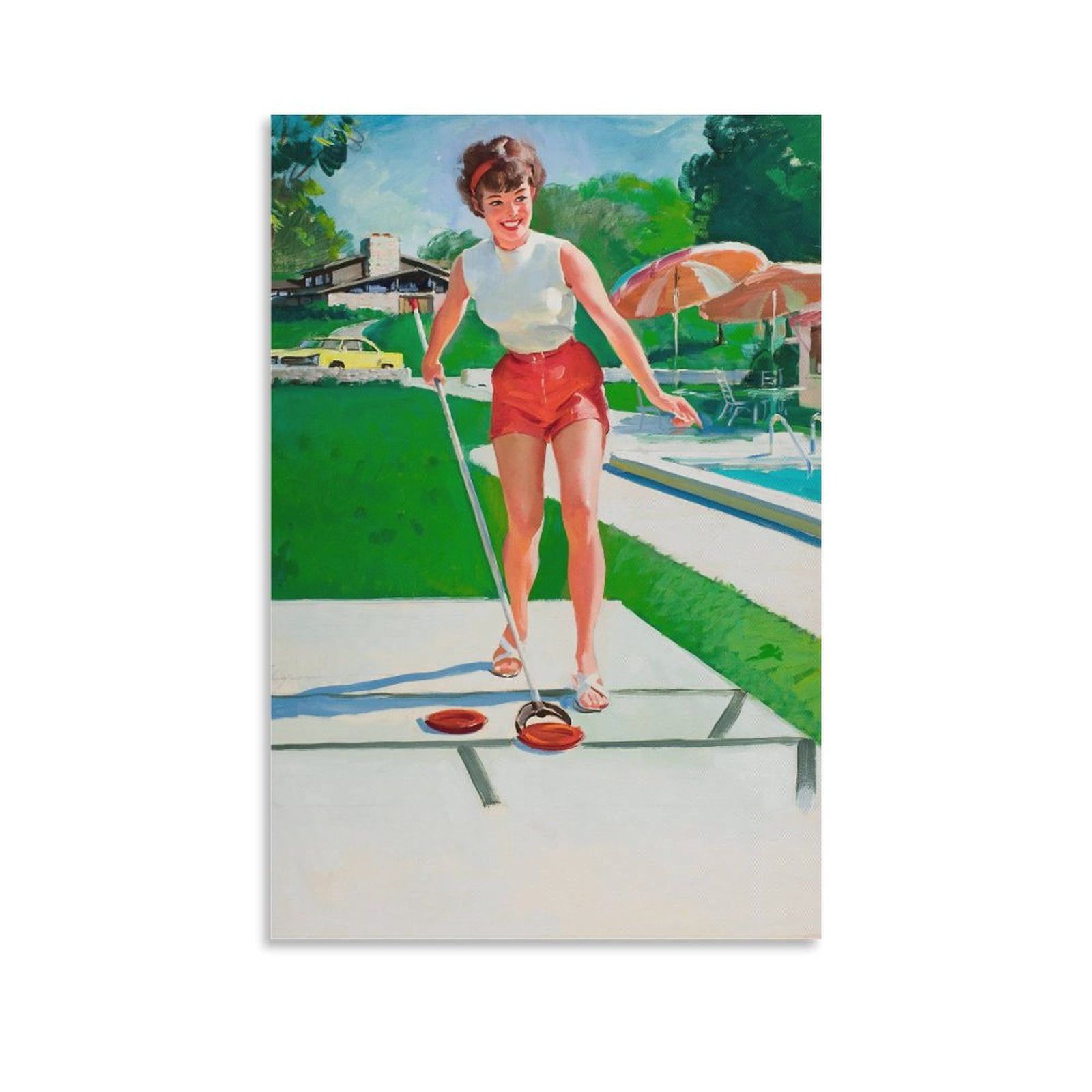 Gil Elvgren Vintage 1950s Pi-n-Up Girl Sexy Illustration Print (123 ...