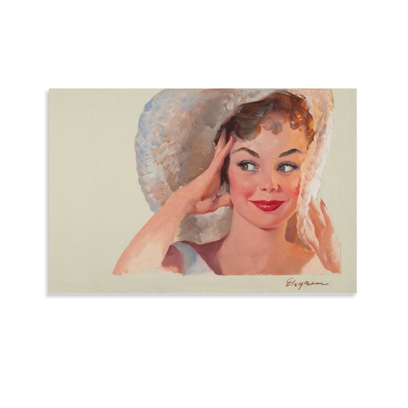 Gil Elvgren Vintage 1950s Pi-n-Up Girl Sexy Illustration Print (126 ...