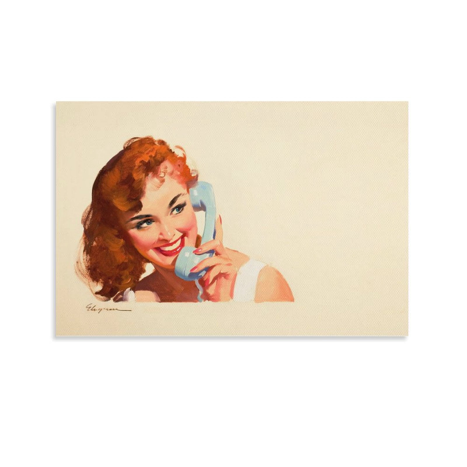 Gil Elvgren Vintage 1950s Pi-n-Up Girl Sexy Illustration Print (139 ...