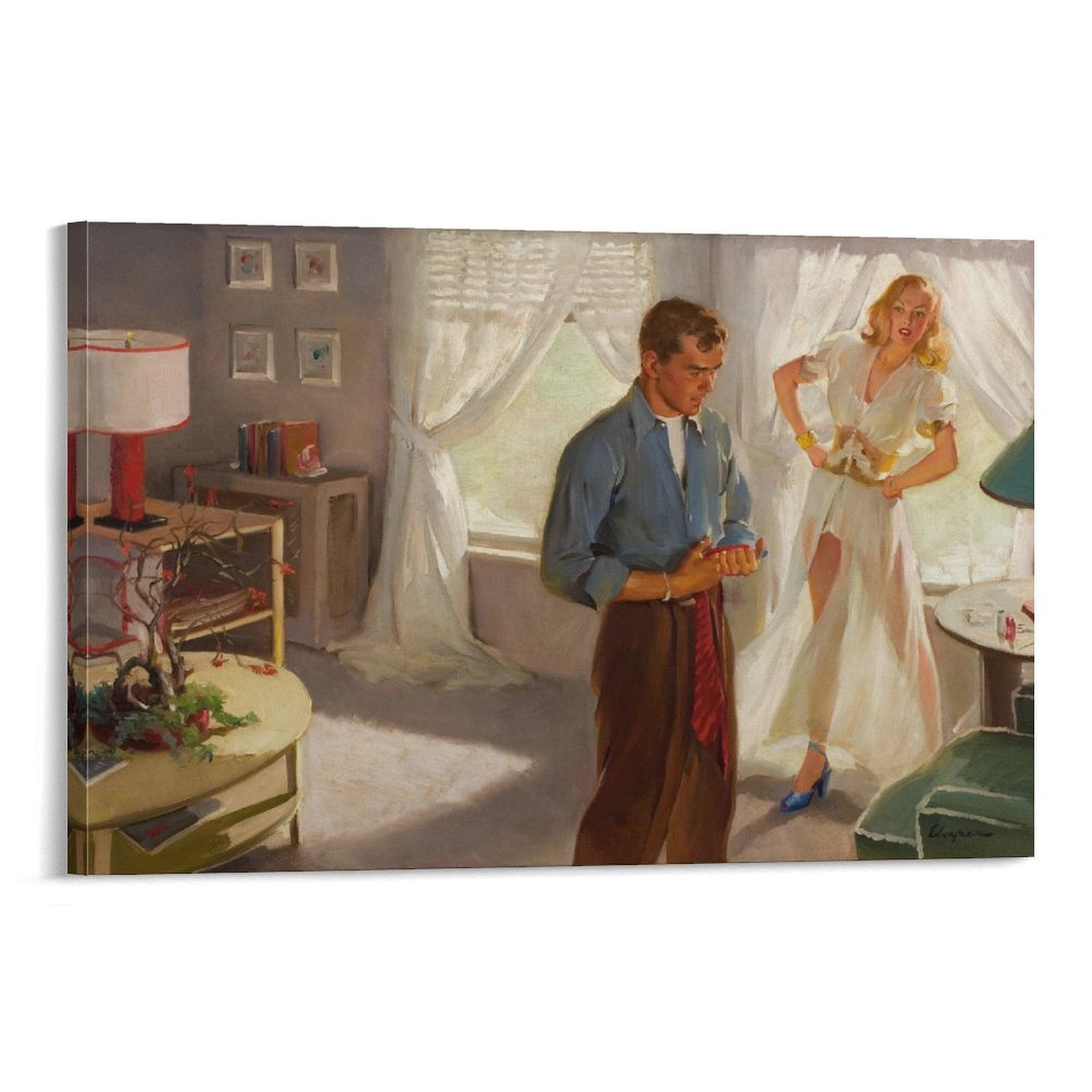 Gil Elvgren Vintage 1950s Pi-n-Up Girl Sexy Illustration Print (144 ...