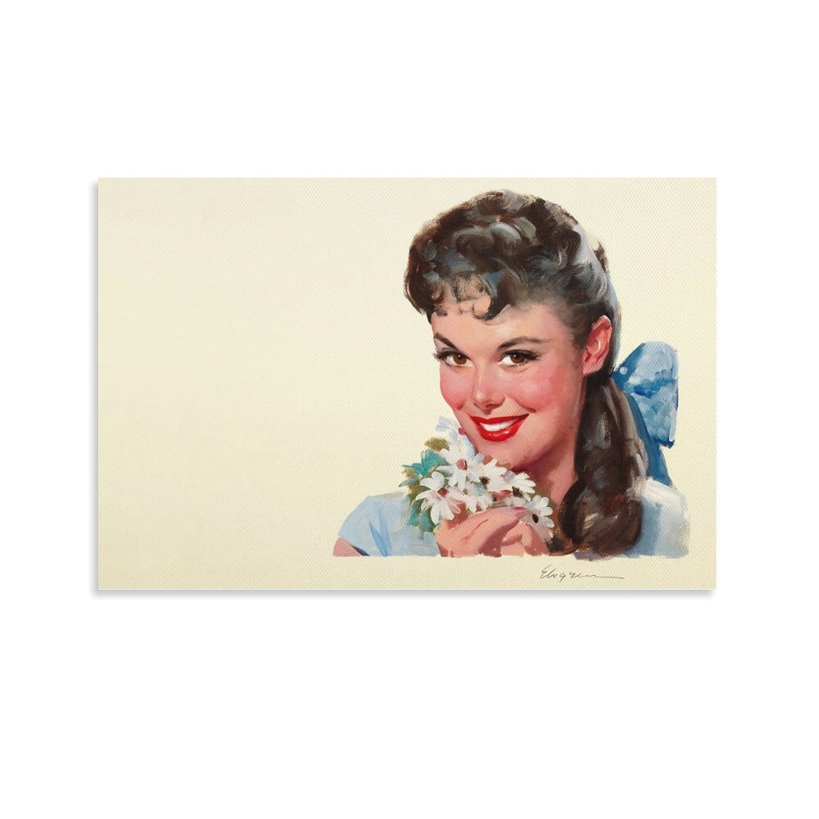 Gil Elvgren Vintage 1950s Pi-n-Up Girl Sexy Illustration Print (18 ...