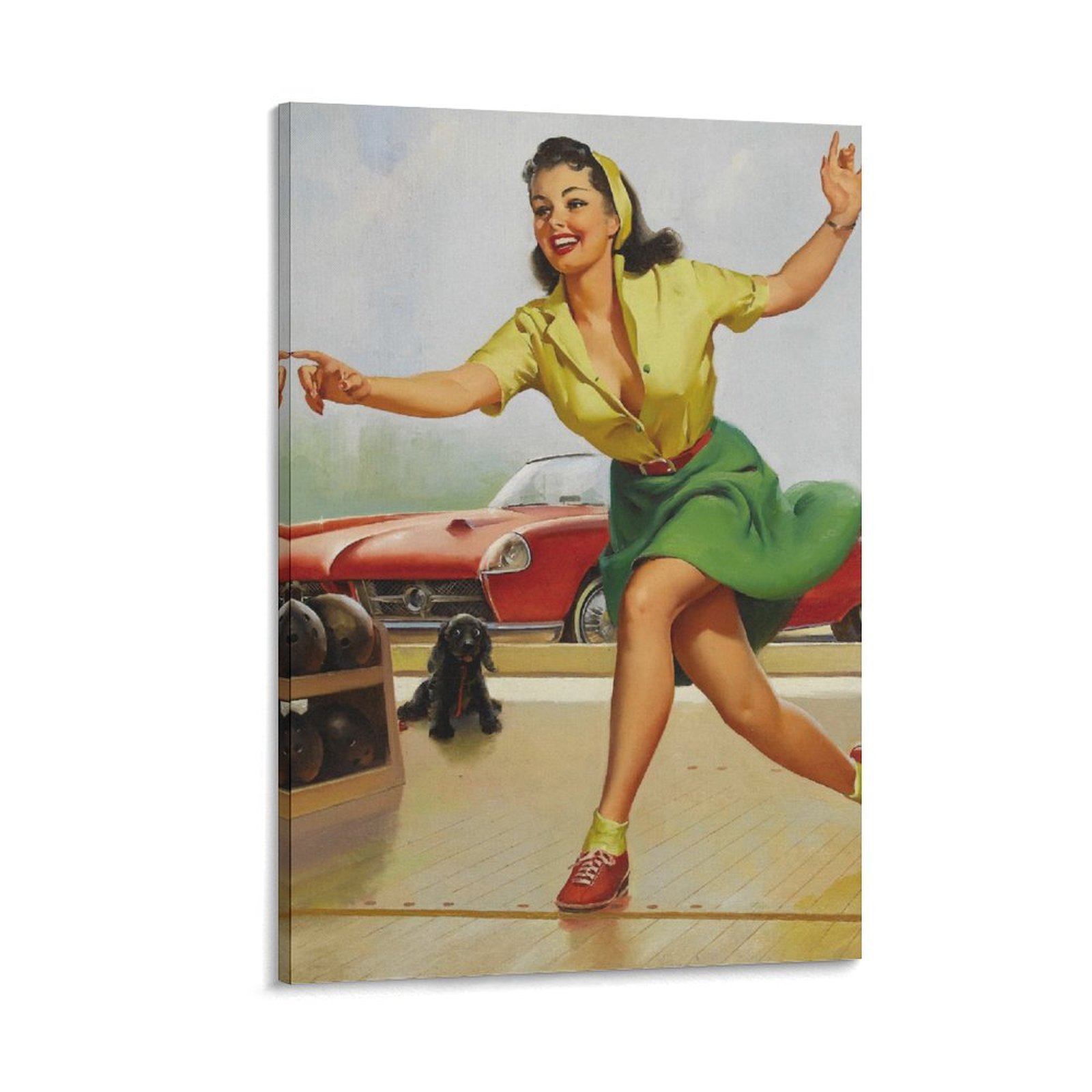 Gil Elvgren Vintage 1950s Pi-n-Up Girl Sexy Illustration Print (26 ...