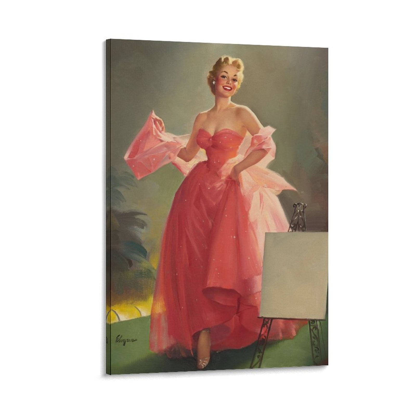 Gil Elvgren Vintage 1950s Pi-n-Up Girl Sexy Illustration Print (88 ...