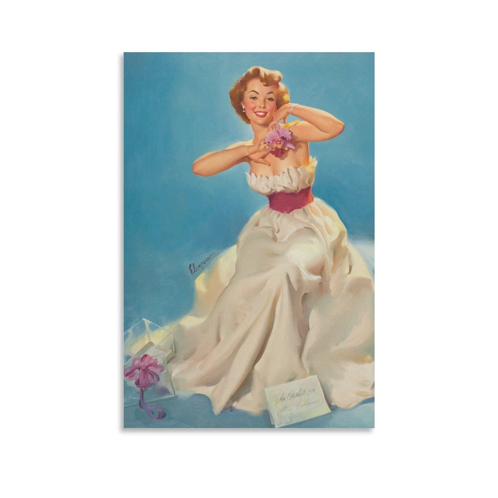 Gil Elvgren Vintage 1950s Pi-n-Up Girl Sexy Illustration Print (9 ...
