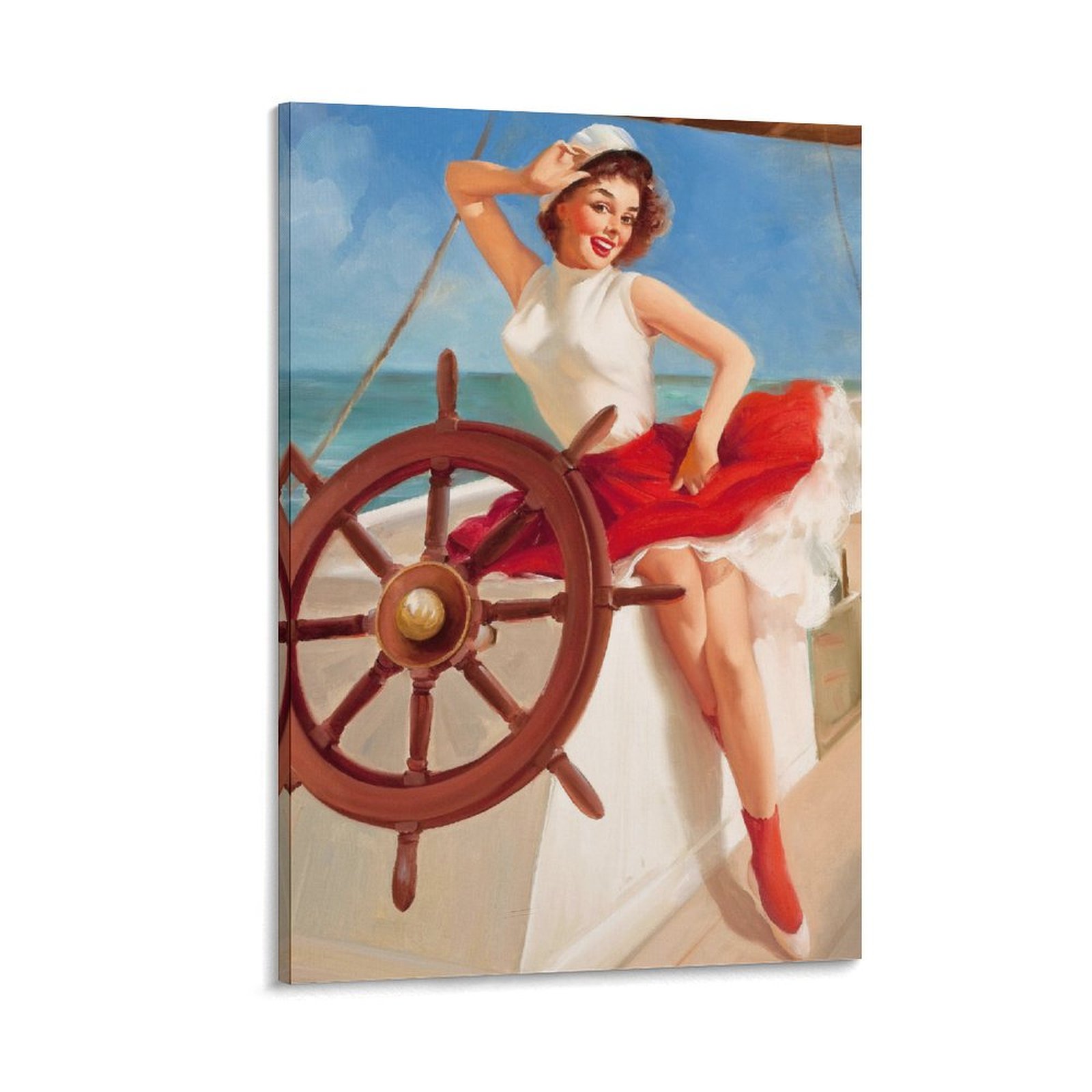 Gil Elvgren Vintage 1950s Pi N Up Girl Sexy Illustration Print 95