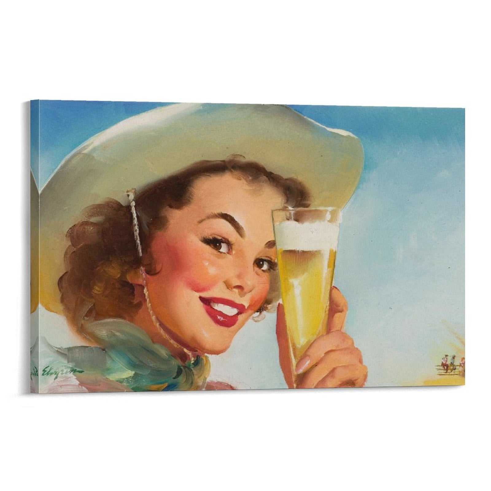 Gil Elvgren Vintage 1950s Pi-n-Up Girl Sexy Illustration Print (97 ...