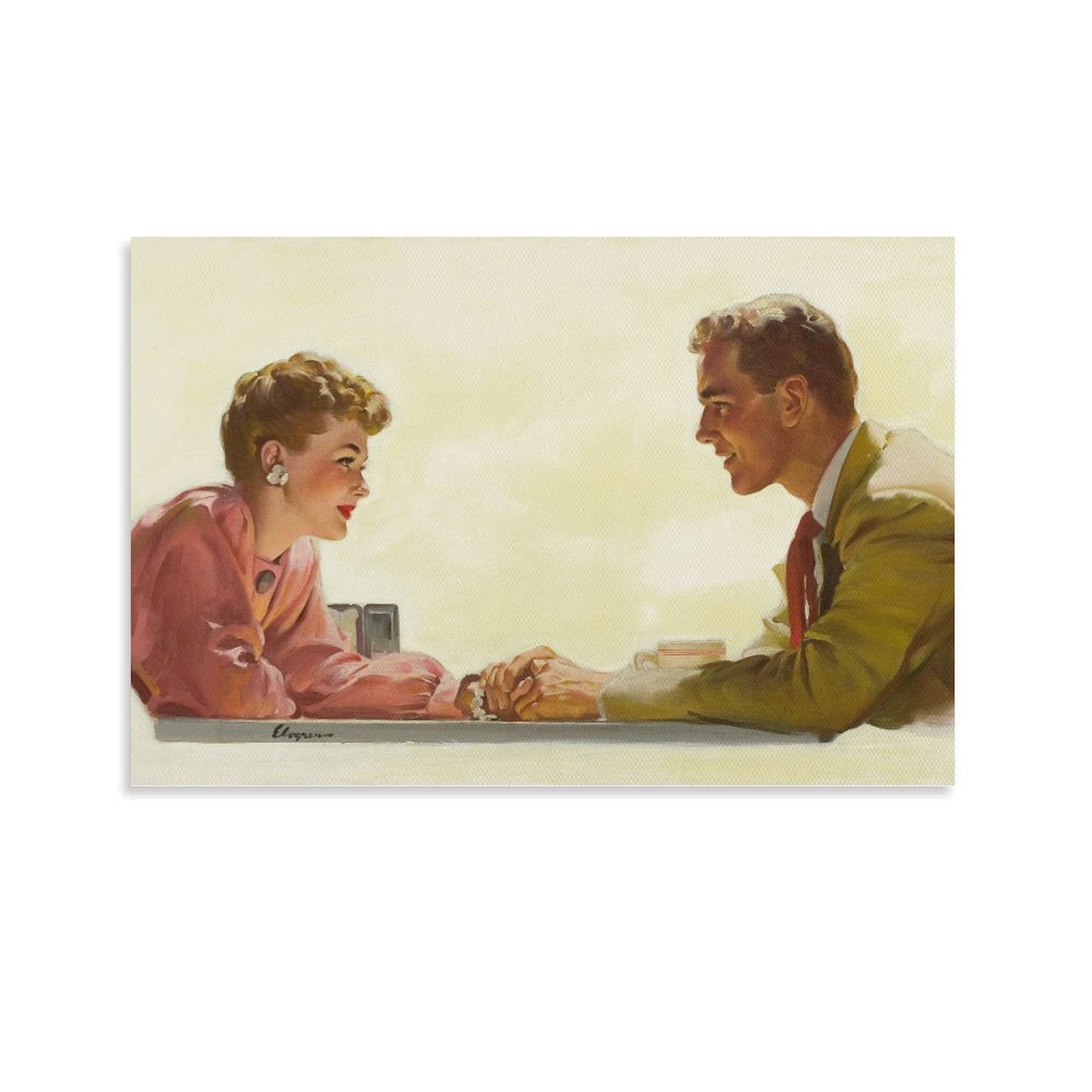 Gil Elvgren Vintage Illustration Print Painting (110) Canvas Art Poster ...