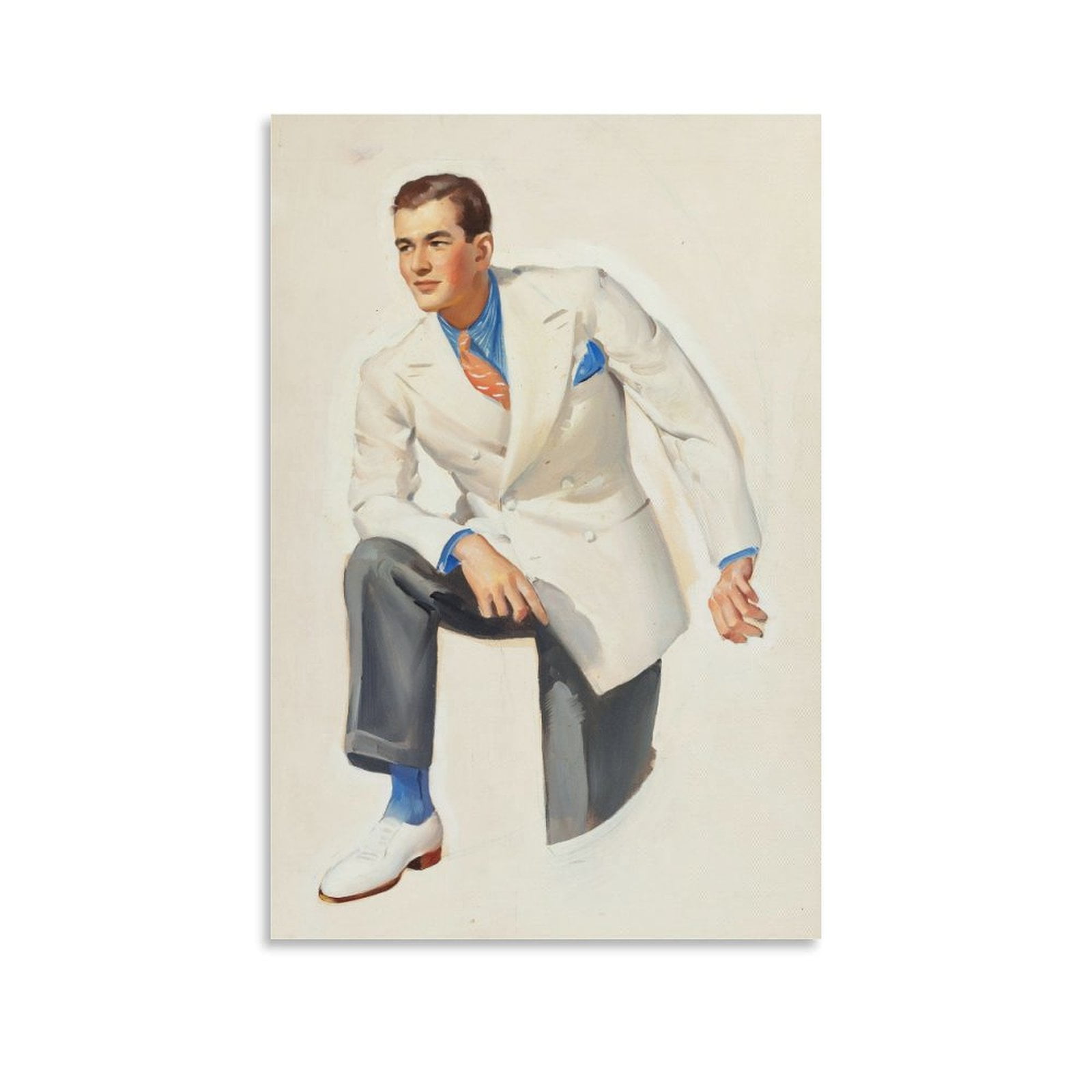 Gil Elvgren Vintage Illustration Print Painting (61) Canvas Wall Art ...