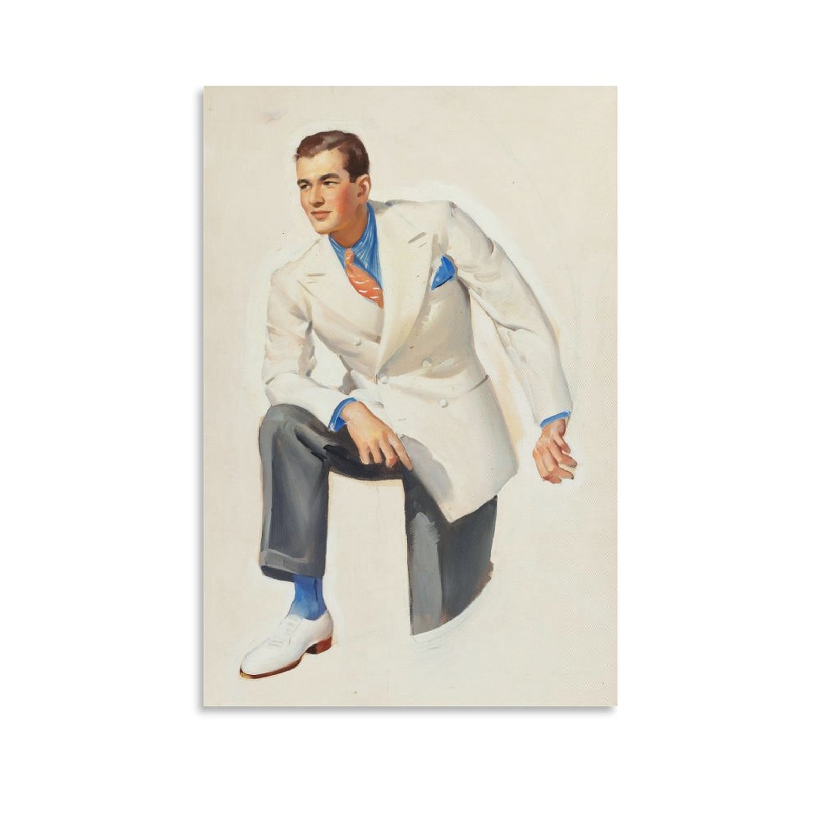 Gil Elvgren Vintage Illustration Print Painting (61) Gifts Canvas ...