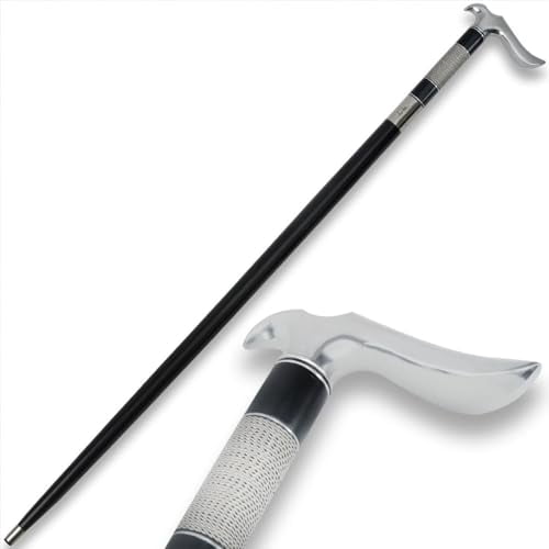 Gil Hibben Walking Cane | Matte Black Color | Stainless Steel Handle ...