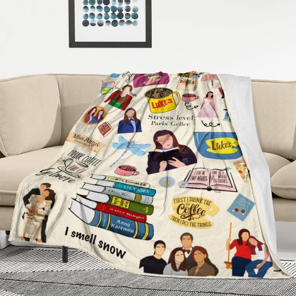 Gil-More Blanket Girls Flannel Soft Plush Fan Gift Lightweight for Sofa ...